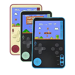 Qblahip Simple Arcade-Style Handheld Retro Video Game Console for Gameboy Built-in 500in1 Classic Games as Gift (Blue)