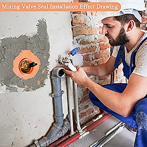 Weraher 8PCS Waterproofing Seal Kit for Shower,Inside Outside Corner Seals,Pipe Seal,Mixing Valve Seal Waterproofing Corner Shower Seamless Membrane Polyethylene Corner for Bathtub and Steam Room