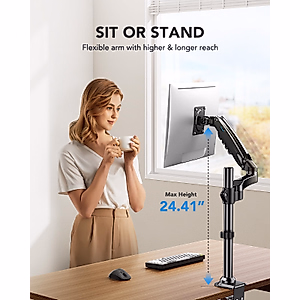 HUANUO Single Monitor Mount, 13 to 32 Inch Gas Monitor Arm