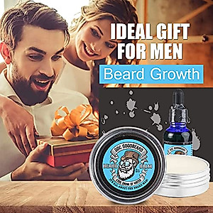 Doc Goodbeard Beard Growth Kit Includes Beard Balm and Beard Oil for Men - Natural, Organic, Softer, Smoother, Moisturized, Leave in Beard Conditioner for Men (Cool Drink of Water)