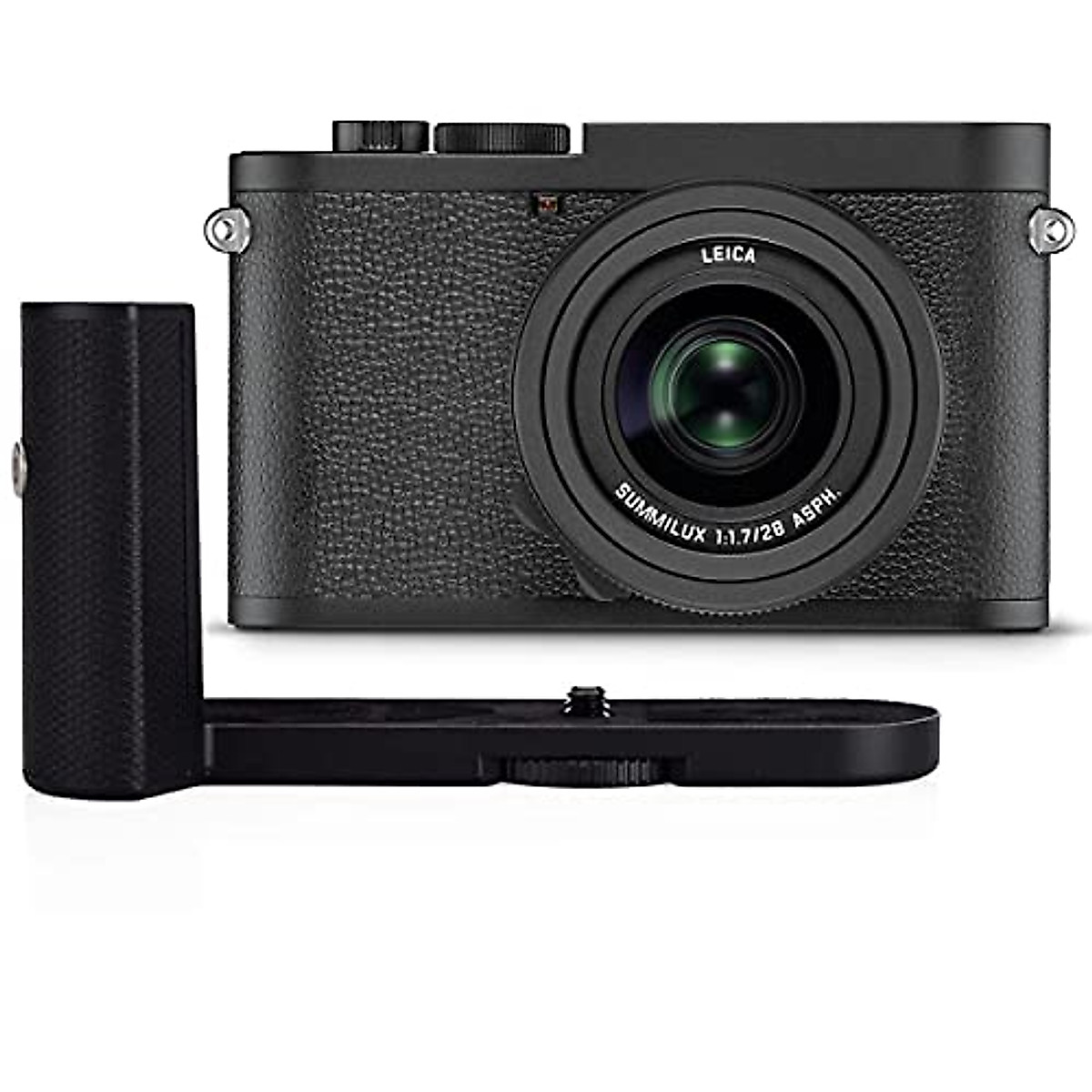 Leica Q2 Monochrom Compact Digital Camera (19055) + Handgrip for Q2 Monochrom Digital Camera