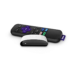 Roku LE HD Streaming Media Player with High Speed HDMI Cable and Simple Remote White Device Only