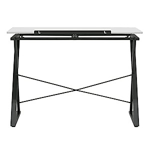 Studio Designs Modern Axiom Artists Drawing Table - Charcoal and White