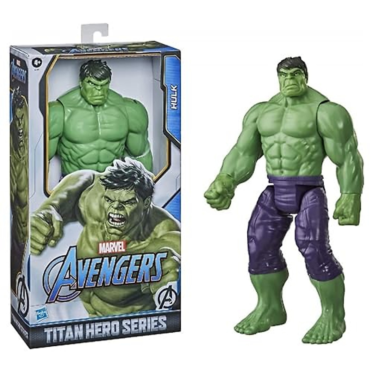 Marvel Avengers Titan Hero Series Blast Gear Deluxe Hulk Action Figure, 30-cm Toy, Inspired ByMarvel Comics, for Children Aged 4 and Up,Green