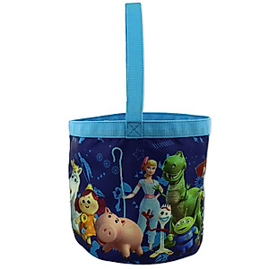 Disney Toy Story 4 Boys Girls Collapsible Nylon Gift Basket Bucket Tote Bag (One Size, Toy Story 4)