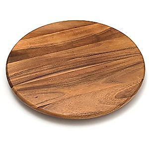 Lipper International Acacia Wood 18-Inch Lazy Susan Kitchen Turntable