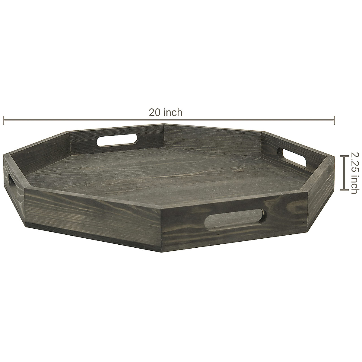 Vintage Gray Wood Serving Tray - MyGift