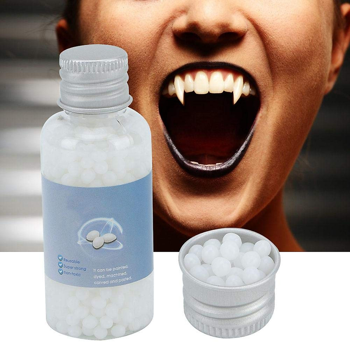 PAER 20g Teeth Repair Kit, Temporary Teeth Replacement Kit, Do it Yourself Thermal Fitting Beads, Tooth Repair Glue, Moldable False Teeth for Snap On Instant and Confident Smile