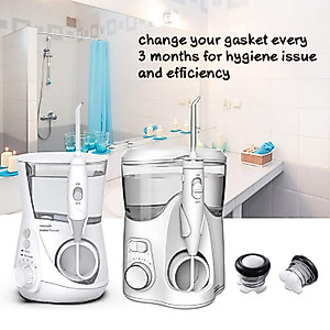 BBTO 2 Pieces Replacement Part Reservoir Tank Valve Gasket Compatible with Waterpik Water Flossers WP660/662/674/676EC, WP100, WP112, Washer Reservoir Plug, Prevent Leaking