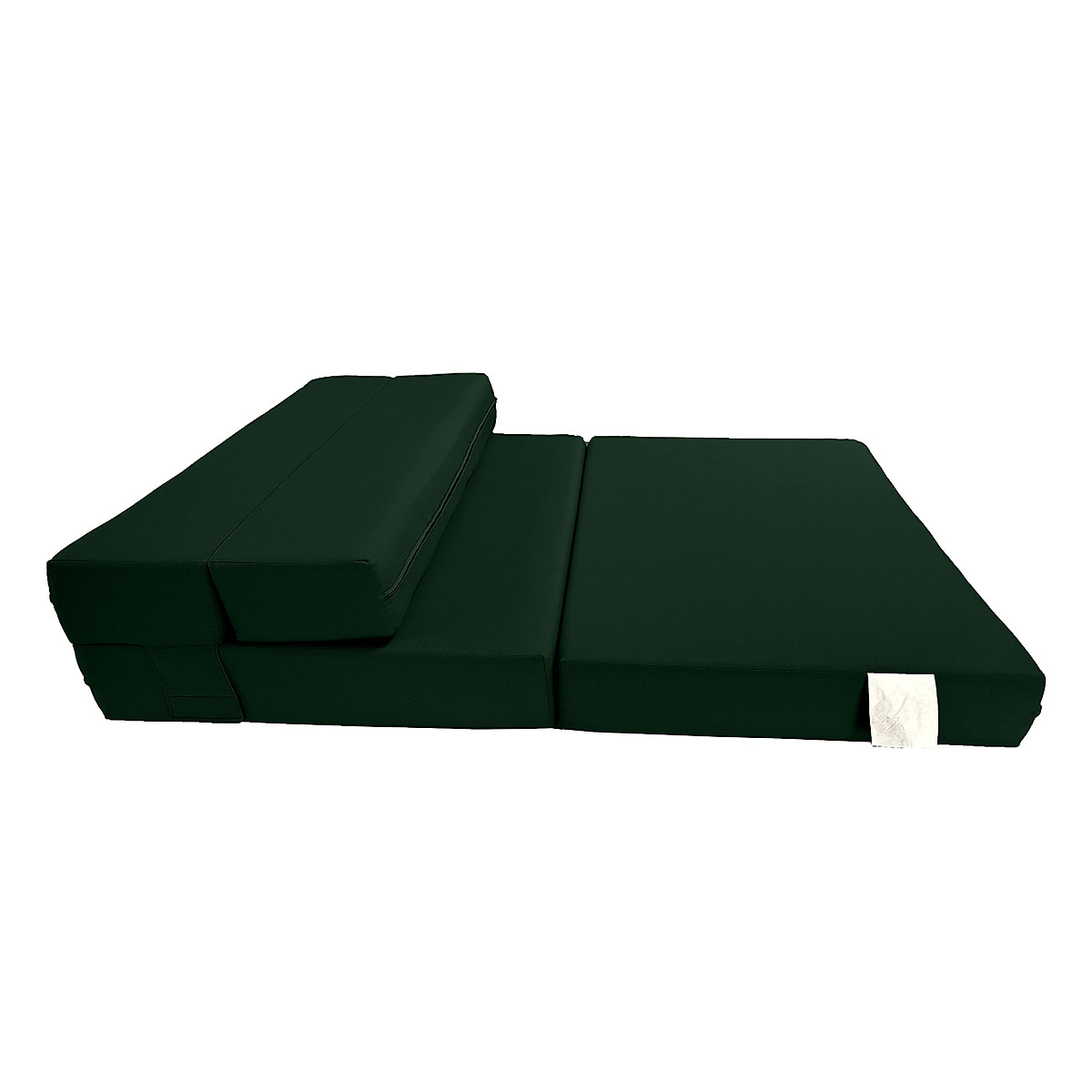 D&D Futon Furniture Portable Folding Bed Mattress, Studio Guest Beds, RV Mattresses, High Density Foam (Hunter Green, 6 x 48 x 80)