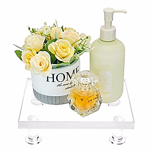 Bigfety Acrylic Display Stand Riser Decorative, Clear Bases Pedestal for Table Countertop