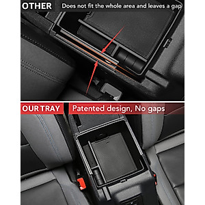 Ecarzo Center Console Organizer for 2021 2022 2023 2024 Ford Bronco Console Tray Storage Box Accessories Upgrade