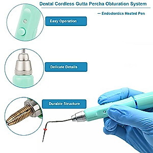 Cordless Obturation System Heated Pen for Gutta Percha with 2 Tips