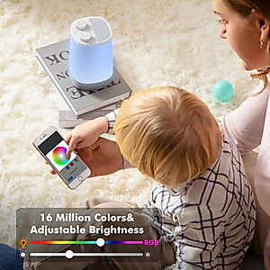 Baby Sleep Sound Machine Maker Okay to Wake White Noise Hushh Soother Trainer, Night Light Speaker with Alarm Clock, App Control, Timer Nursery Toddler Registry Kid Adult Bedroom Decor Home Essential