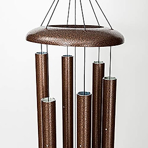 Corinthian Bells by Wind River - 44 inch Copper Vein Wind Chime for Patio, Backyard, Garden, and Outdoor décor (Aluminum Chime) Made in The USA