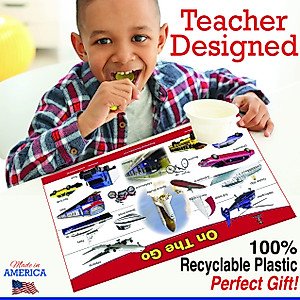 Brainy Mats Presidents Placemat for Kids 17 X 11