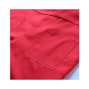 Angelaicos Unisex Red Jumpsuits Mask Halloween Party Costume Full Set (M)