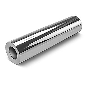 VViViD Chrome Silver Gloss DECO65 Permanent Adhesive Craft Vinyl for Cricut, Silhouette & Cameo (6ft x 11.8" Roll)