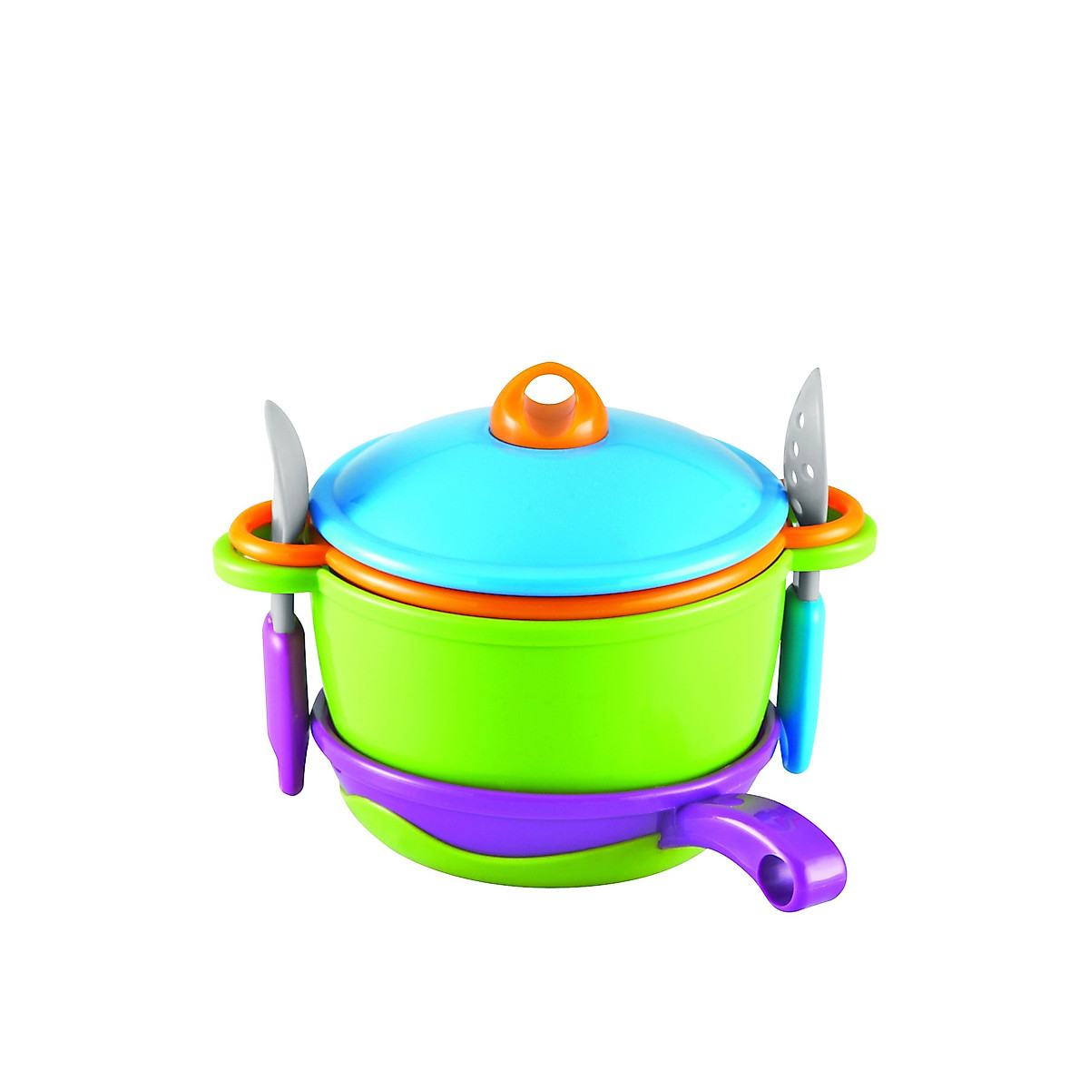 Learning Resources New Sprouts Cook it!, 6 Pieces, Ages 2+ Pretend Play Food for Toddlers, Preschool Learning Toys, Kitchen Play Toys for Kids