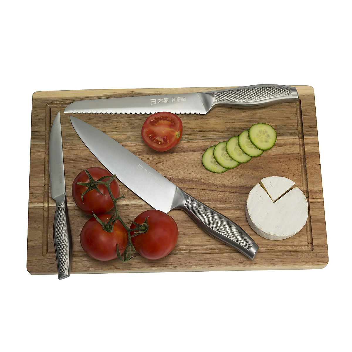 Ross Henery Professional 10 Piece Stainless Steel Chef's Knife Set/Kitchen Knives in Roll Case