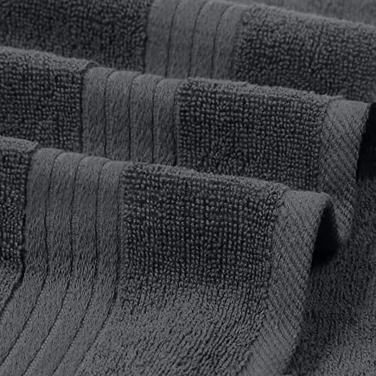 Utopia Towels 6 Piece Premium Hand Towels Set, (16 x 28 inches) 100% Ring Spun Cotton, Lightweight and Highly Absorbent Towels for Bathroom, Travel, Camp, Hotel, and Spa (Grey)