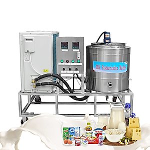 Kolice 30L Commercial Refrigerated Pasteurization Machine, Pasteurizer with Cooling Function for Milk Juice Beer Sterilization Dairy Equipment