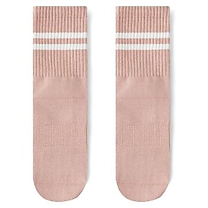 EGEN Cute Yoga Socks for Women Man Novelty Print Non Skid Socks Non Slip Grip for Pilates Barre Ballet Sport (Pink-3pcs)