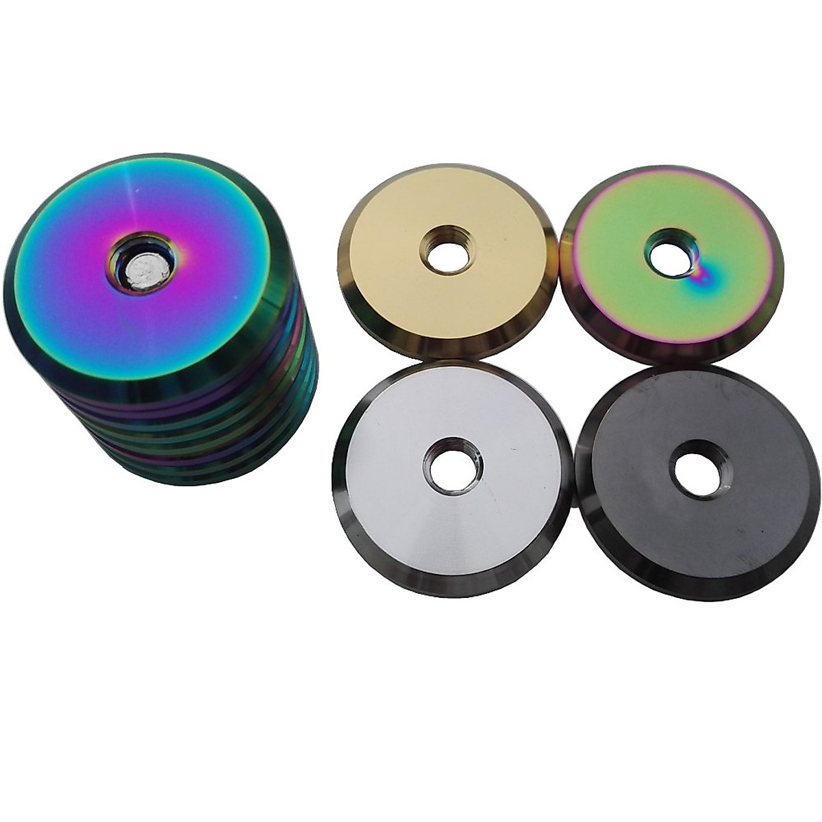 SHARROW Archery Stabilizer Weight Counterweight Bow Stabilizers Balance Bar Rod End Damper for Recurve Bow and Compound Bow (Multicolor)