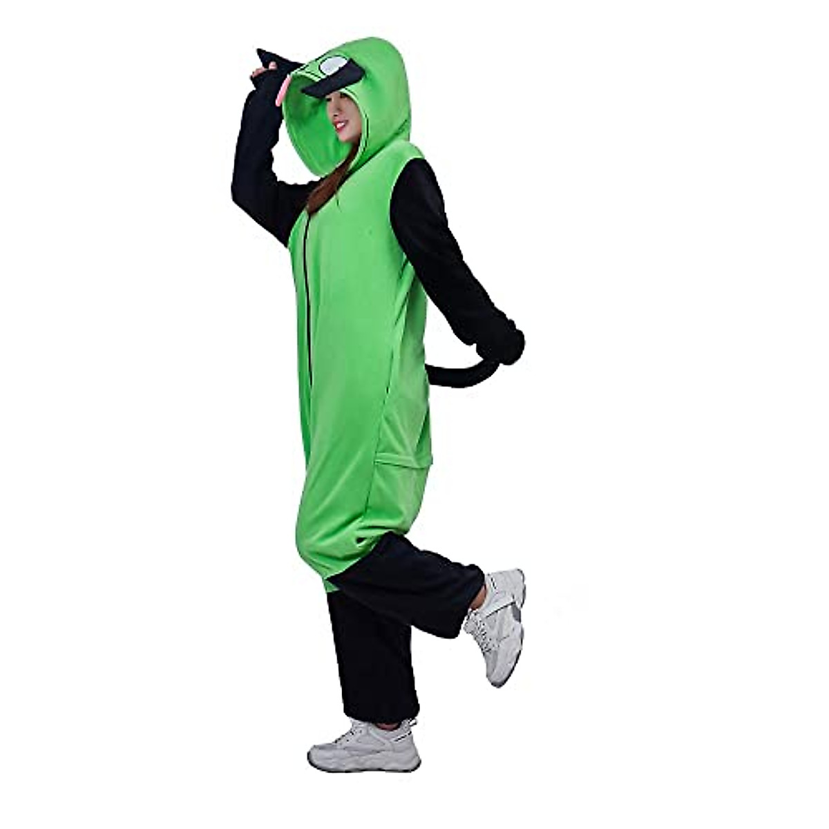 Adult Zim Cosplay Costume Onesie Pajamas for Women Men-S Green