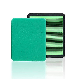 HEYZLASS GCV160 Air Filter + Pre Filter, Compatible with Honda Engine GC160 GC190 GCV190 GX100 17211-zl8-023, Replace Lawn Mower Flat OEM Air Cleaner