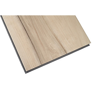 MSI Glendale 7 inch x 48 inch Luxury Vinyl Flooring, Rigid Core Planks, LVT Tile, Click Lock Floating Floor, Waterproof LVT, Wood Grain Finish, CASE, Aged Maple Beige, 19 Square Feet