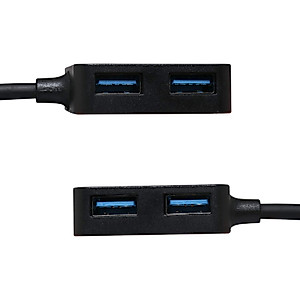 Miyoshi SAD-HH03/BK MCO USB-C Compatible, USB 3.1, 4 Ports, Hub Function, Host Adapter, Black