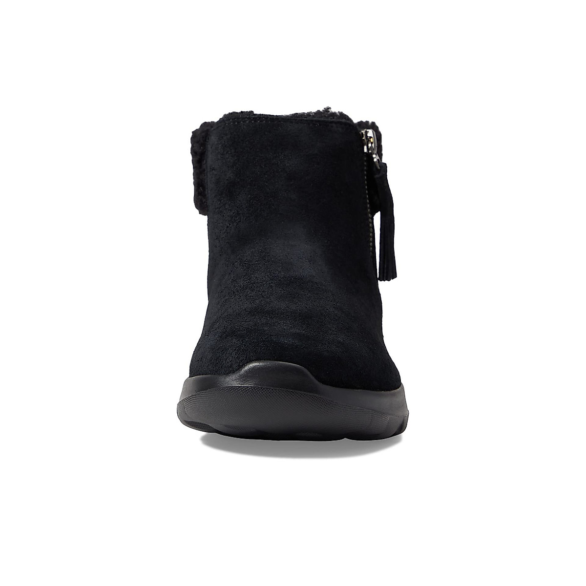 Skechers Women's ON-The-GO Joy-Happily Cozy Mid Calf Boot, Black/Black, 8.5