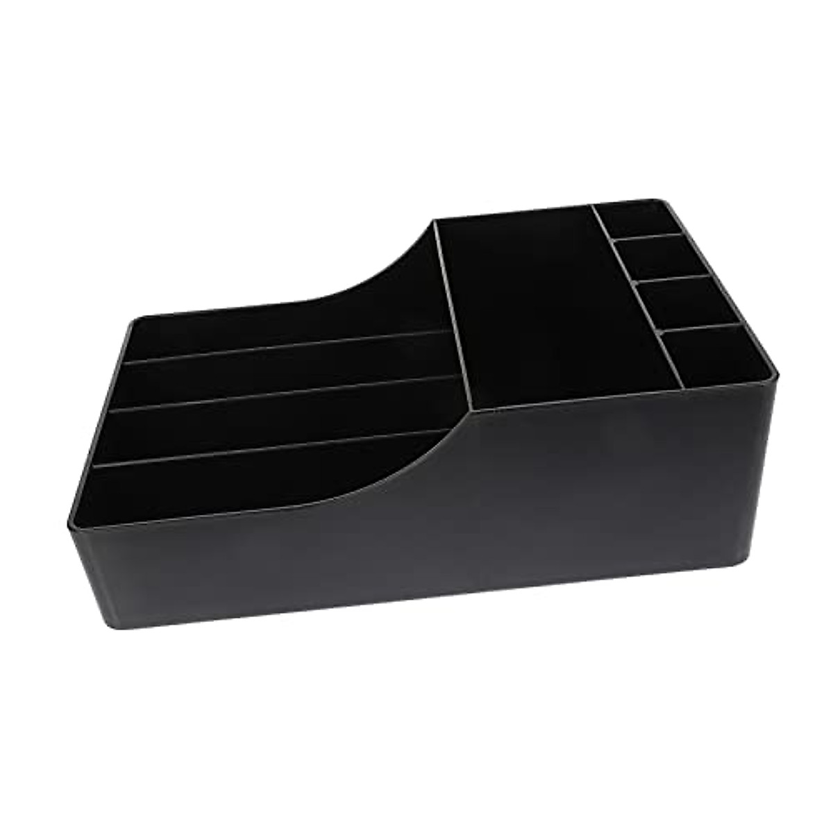 Yardwe Classification Storage Box Desk Valet Tray compaertment Condiment Accessory Tray Sugar Bag Container Acrylic Tea Bag Holder Condiment Organizer Jewelry Coffee Locker Plastic