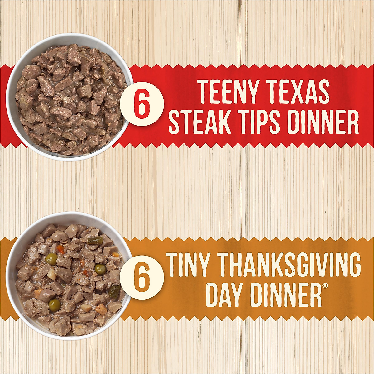 Merrick Lil’ Plates Grain Free Dinner Duos Soft Natural Wet Small Dog Food Variety Pack, Beef and Turkey - (Pack of 1) 2.6 lb. Tubs