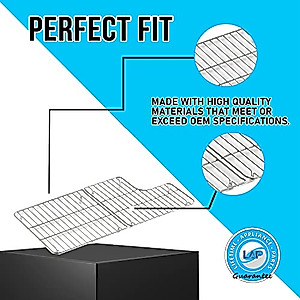 UPGRADED Lifetime Appliance K-6639-ST Bottom Basin Stainless Steel Racks Compatible with Kohler Whitehaven Sink