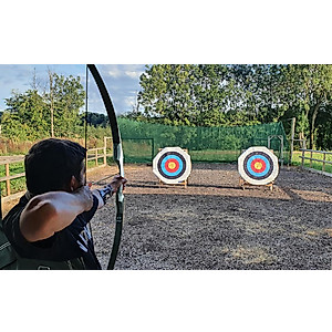Black Hunter Takedown Recurve Bow, 60" Right Handed with Ergonomic Design for Outdoor Training Practice (30lb, Right)