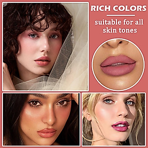 AWCCXMYM 3PCS Color Changing Lipstick Tinted Lip Balm Long Lasting Moisturizing Magic Lipstick Temperature Color Change Jelly Lipstick Lip Gloss Sets For Women Girls