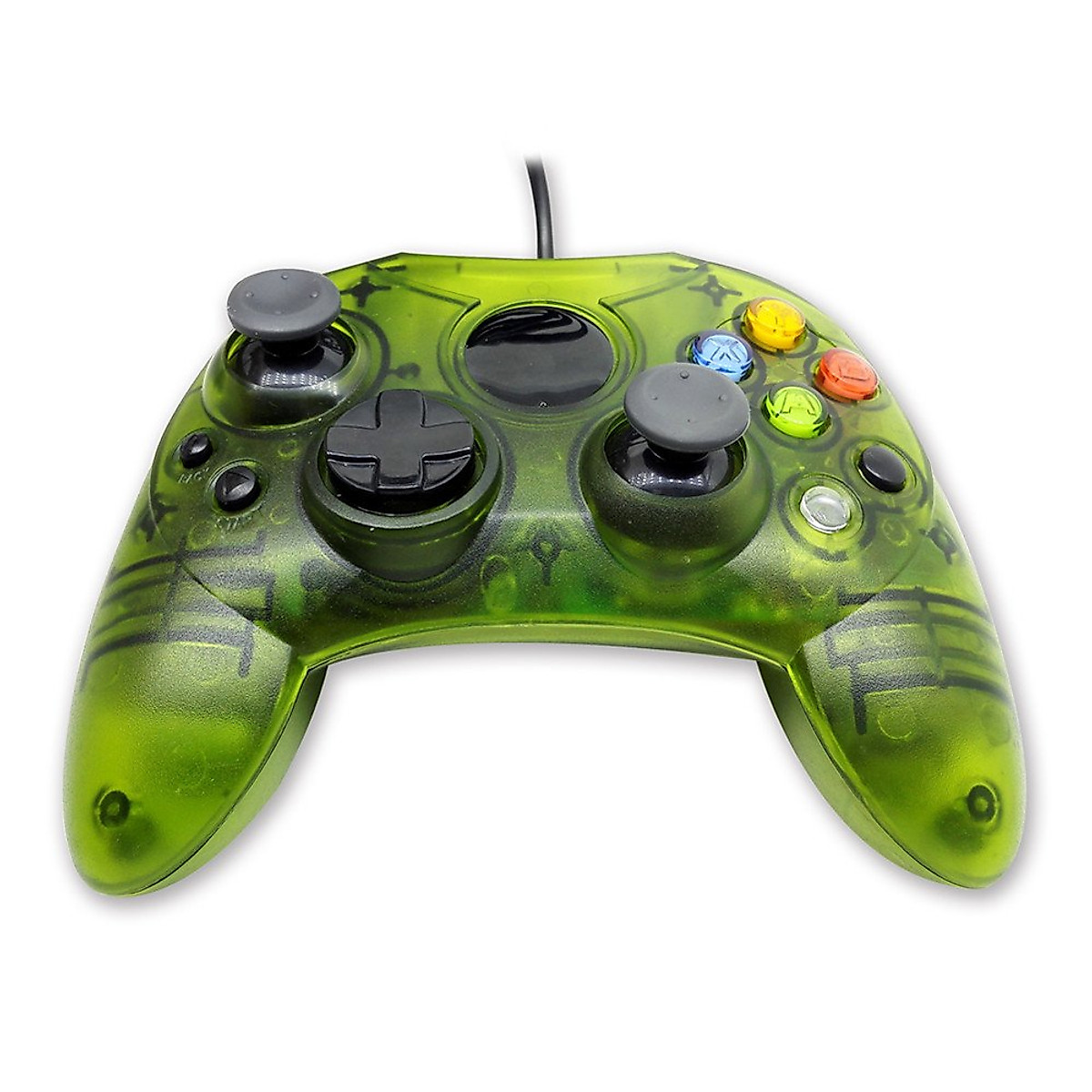 Mekela Classic Wired Controller Gamepad Joysticks for Xbox S Type Console (ClearGreen)