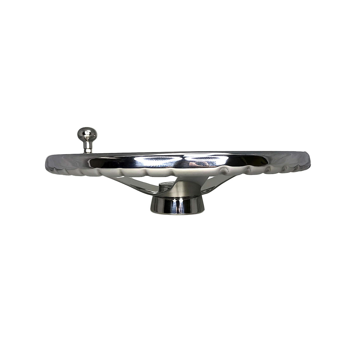 Pactrade Marine Boat 3 Spoke SS Sports Steering Wheel Turning Knob Finger Grips, 15-1/2" L