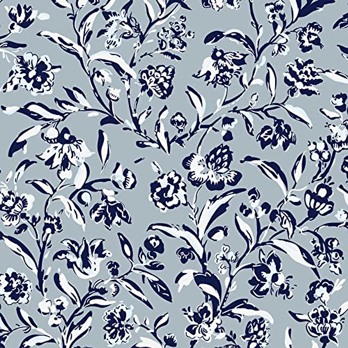 Vera Bradley Women's Cotton Bag Charm for Airpods, Perennials Gray - Recycled Cotton, One Size