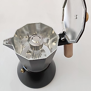 ADBZEN Moka Pot Stovetop Espresso Coffee Maker Accessories Anti-Splash Valve Stainless Steel