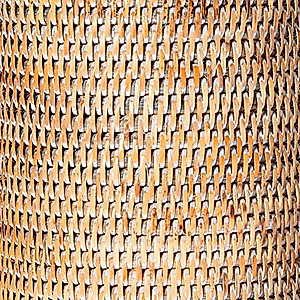 KOUBOO 1030058 La Jolla Hand Woven Rattan Toilet Roll Stand Pendant Lamp, White Wash