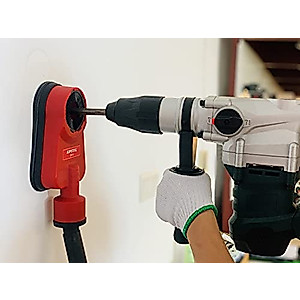 KIPSTAL Dust Shroud for Drill Max 2-5/8 Inch (70mm) Hammer Power Tool Attachment Universal Dust Extractor Adjustable