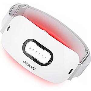 ONLYCARE Cramps Relief Heating Pad Period Heating Pad for Cramps, Menstrual Heating Pad Cordless Heating Pad Belt,Rechargeable Battery Operated Heating Pad5 Heat Levels Portable Heating Pads for Women