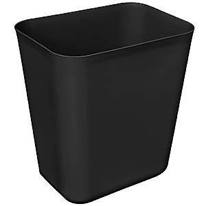 Nipogear 3 Gallons Efficient Trash Can Wastebasket, Fits Under Desk, Kitchen, Home, Office (Black, 3 Gallons)