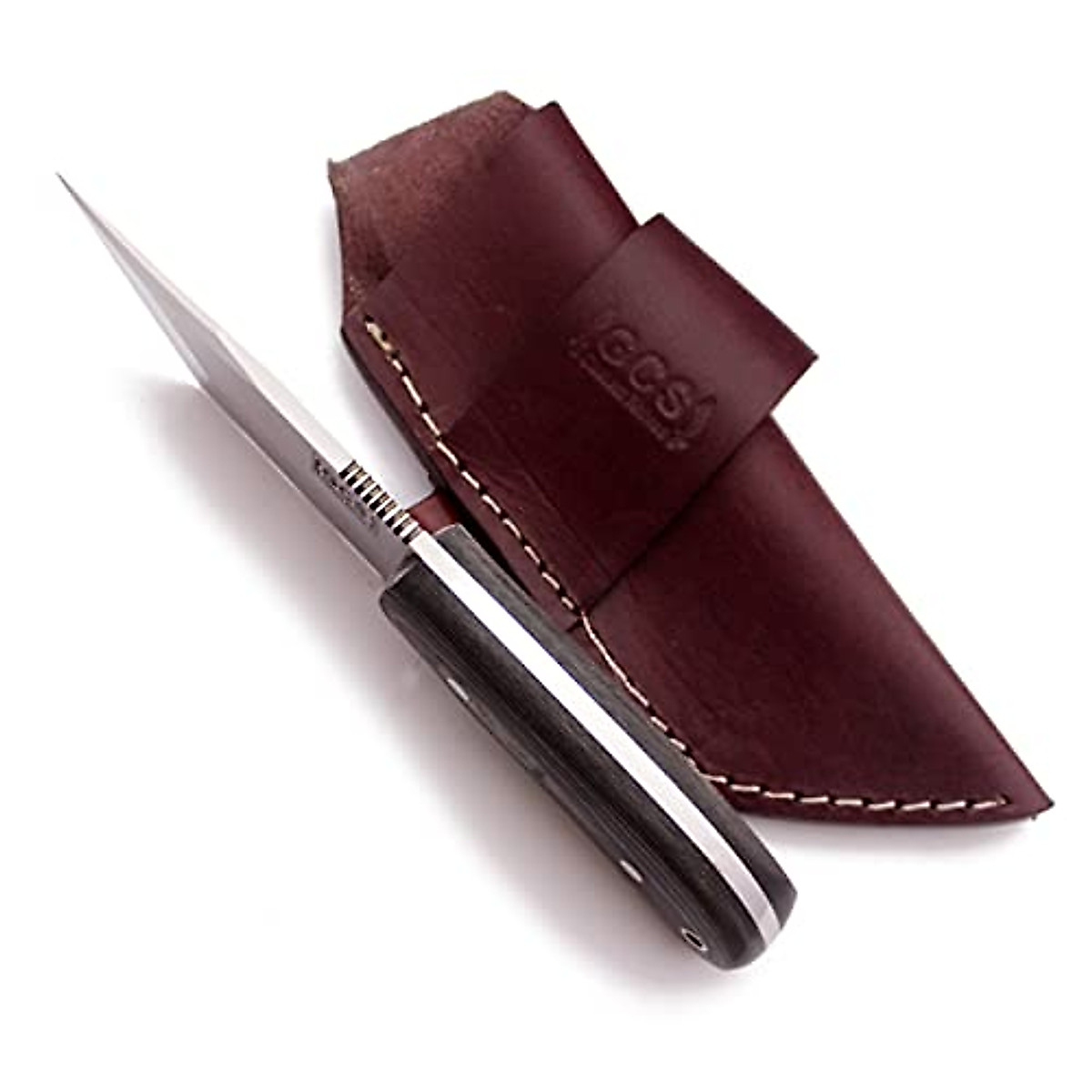 GCS Handmade G10 Handle D2 Tool Steel Tactical Hunting Knife with leather sheath Full tang blade designed for Hunting & EDC GCS 248