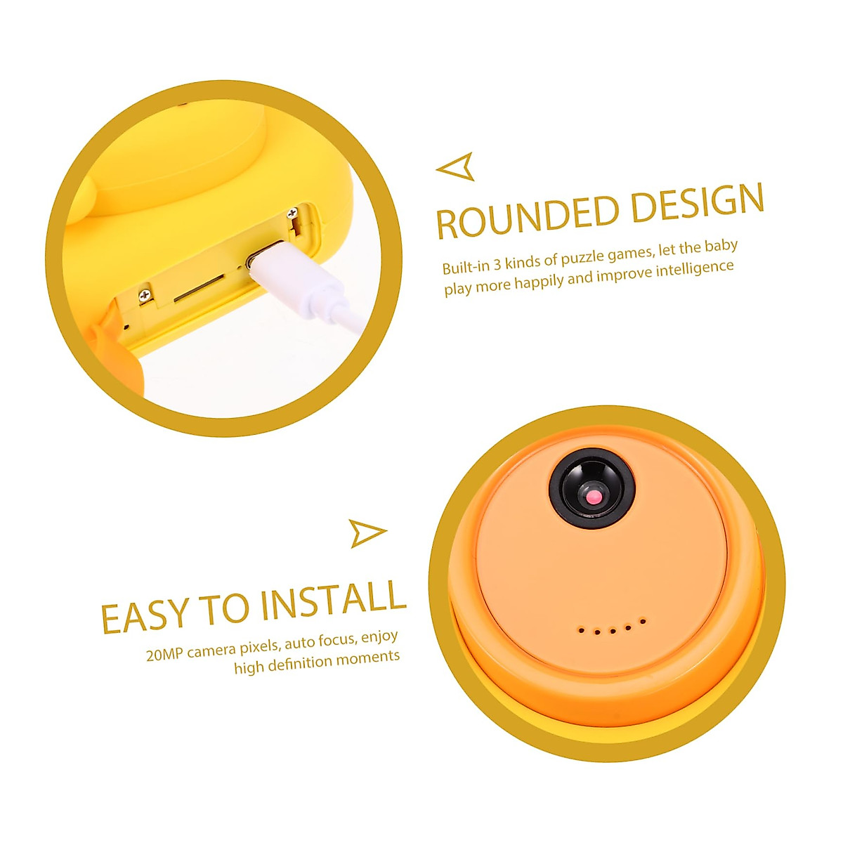 ibasenice Cartoon Children's Camera Toys Camera for Kids Mini Room Children Camera Kids Camera 5 Year Old Boy Toddler Digital Camera Abs