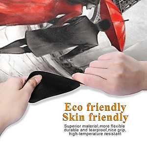 GOODOLD Romantic Eiffel Tower Yoga Mat, 71 x 26 Inch Non-slip Yoga Mats Folding Travel Exercise Mat Indoor Outdoor Gym Pilates with Storage Bag for Women Men