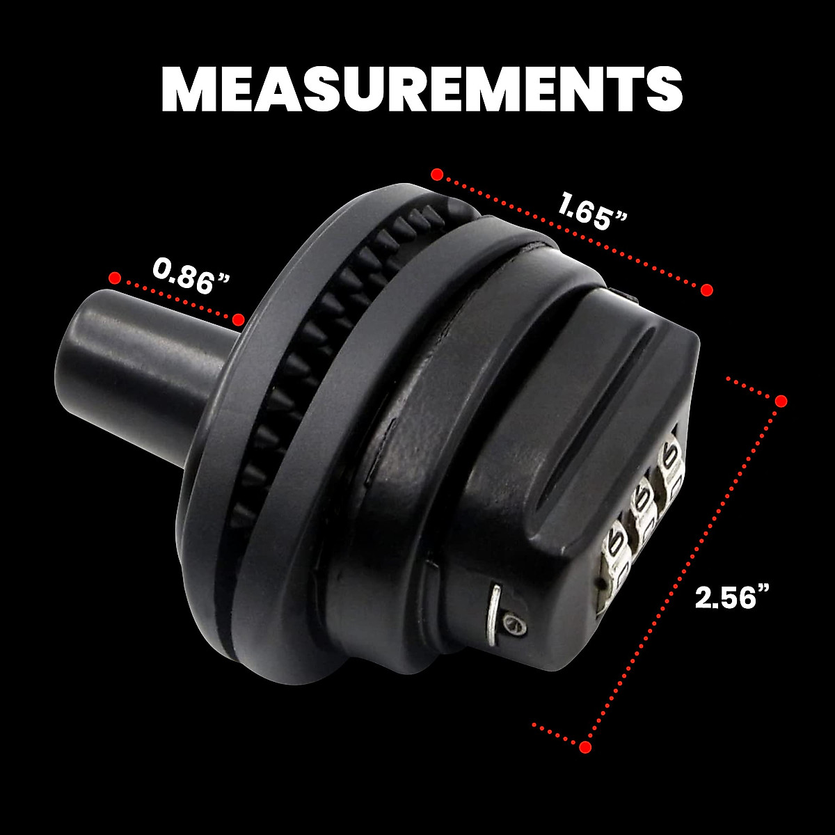 INNOVATEX Gun Trigger Lock Set Heavy-Duty 3 Digit Combination Lock for Handguns, Rifles, Pistols, Shotguns, and Firearms, Home and Travel Gun Safety Accessories, Solid Steel, 3-Pack